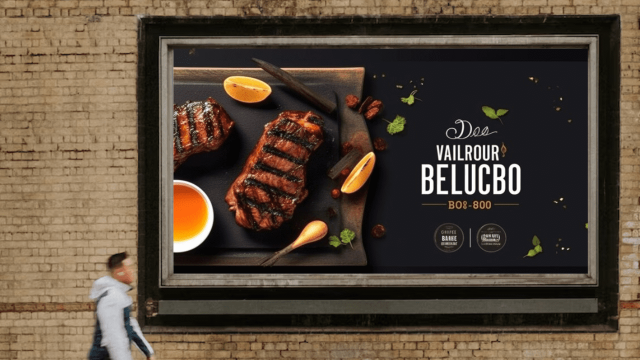 How a Restaurant Billboard Grabs Attention On the Go